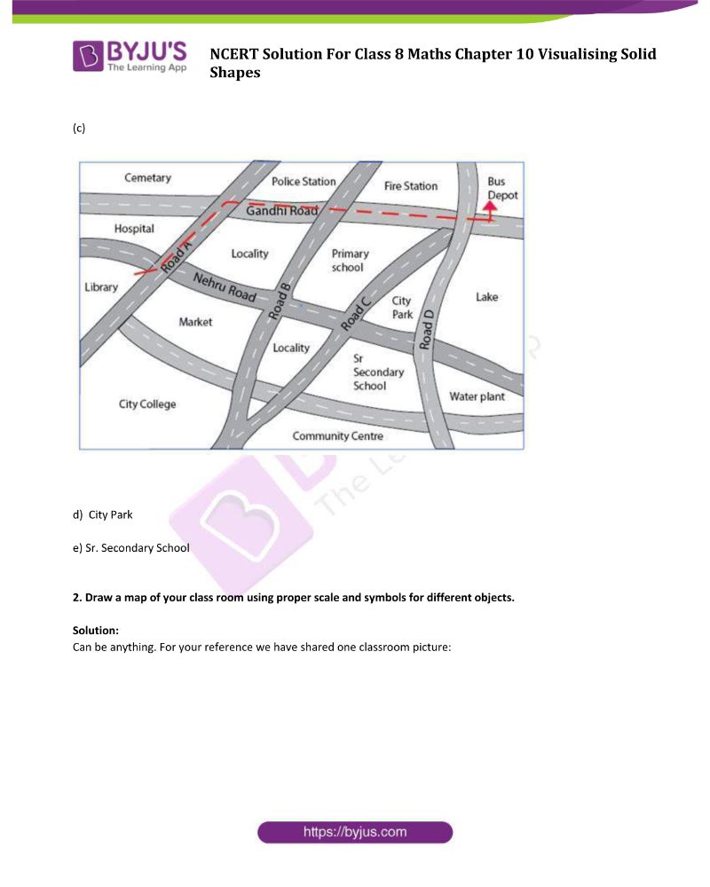 NCERT Solutions For Class 8 Maths Chapter 10 Visualizing Solid Shapes ...