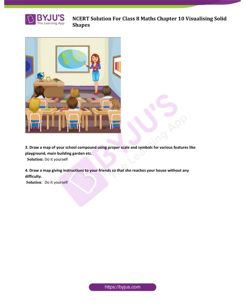 NCERT Solutions For Class 8 Maths Chapter 10 Visualizing Solid Shapes ...