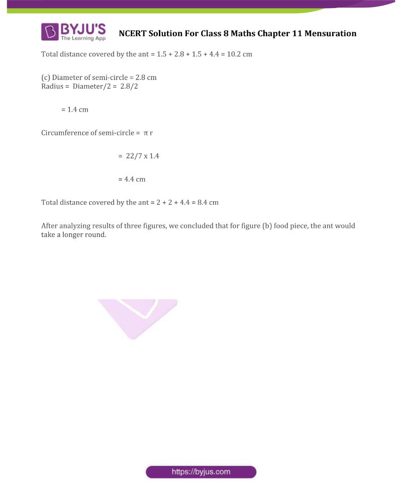 NCERT Solutions for Class 8 Maths Exercise 11.1 Chapter 11- mensuration