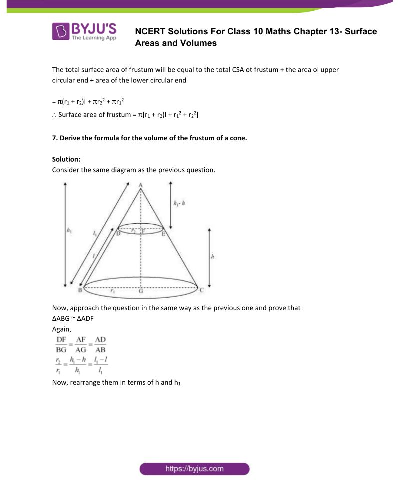 NCERT Solutions for Class 10 Maths Exercise 13.5 Chapter 13 Surface Areas And Volumes -Free PDF ...