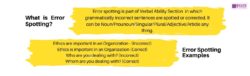 Tips To Master Error Spotting In English Language Section