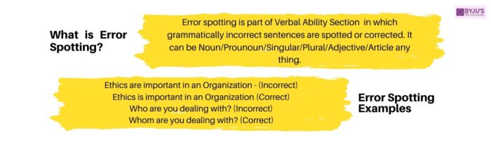 Tips To Master Error Spotting In English Language Section Tips To Master Error Spotting In English Language Section