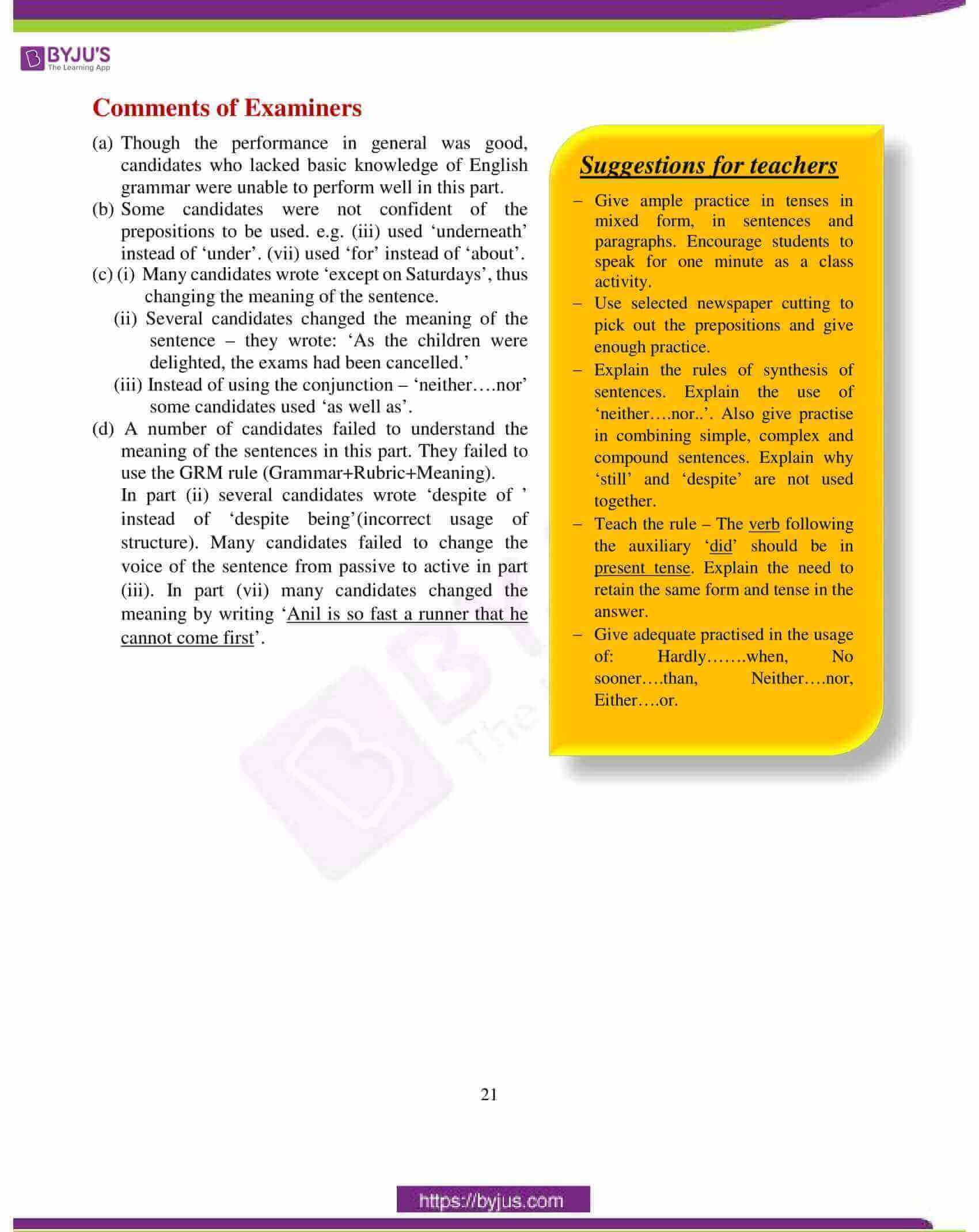 ICSE Class 10 English Language Question Paper Solution 2018 ICSE Class 10 English Language Question Paper Solution 2018