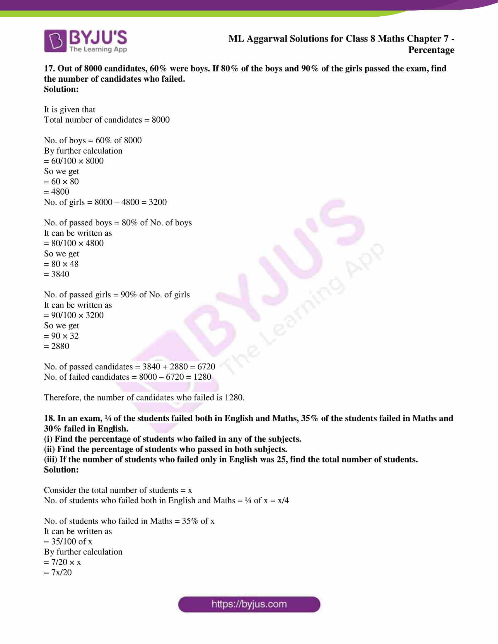 ML Aggarwal Solutions For Class 8 Maths Chapter 7 Percentage Access PDF ML Aggarwal Solutions For Class 8 Maths Chapter 7 Percentage Access PDF