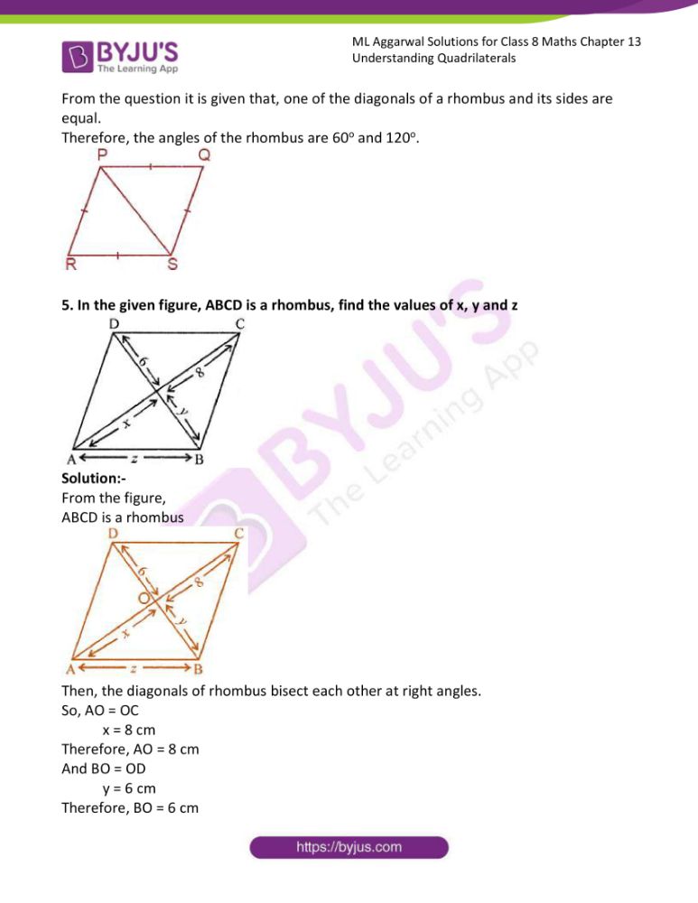 ML Aggarwal Solutions For Class 8 Maths Chapter 13 Understanding