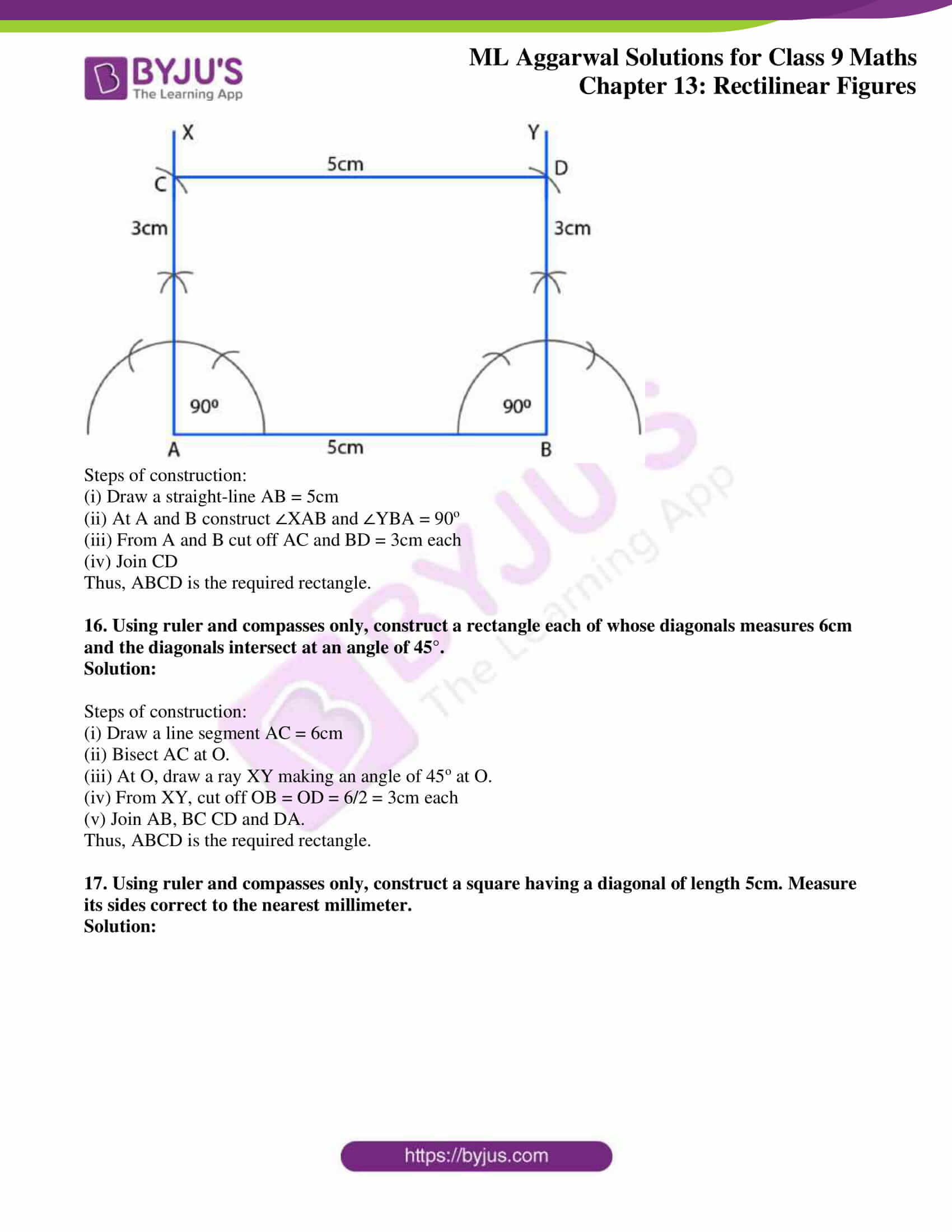 ML Aggarwal Solutions for Class 9 Maths Chapter 13 Rectilinear Figures ...