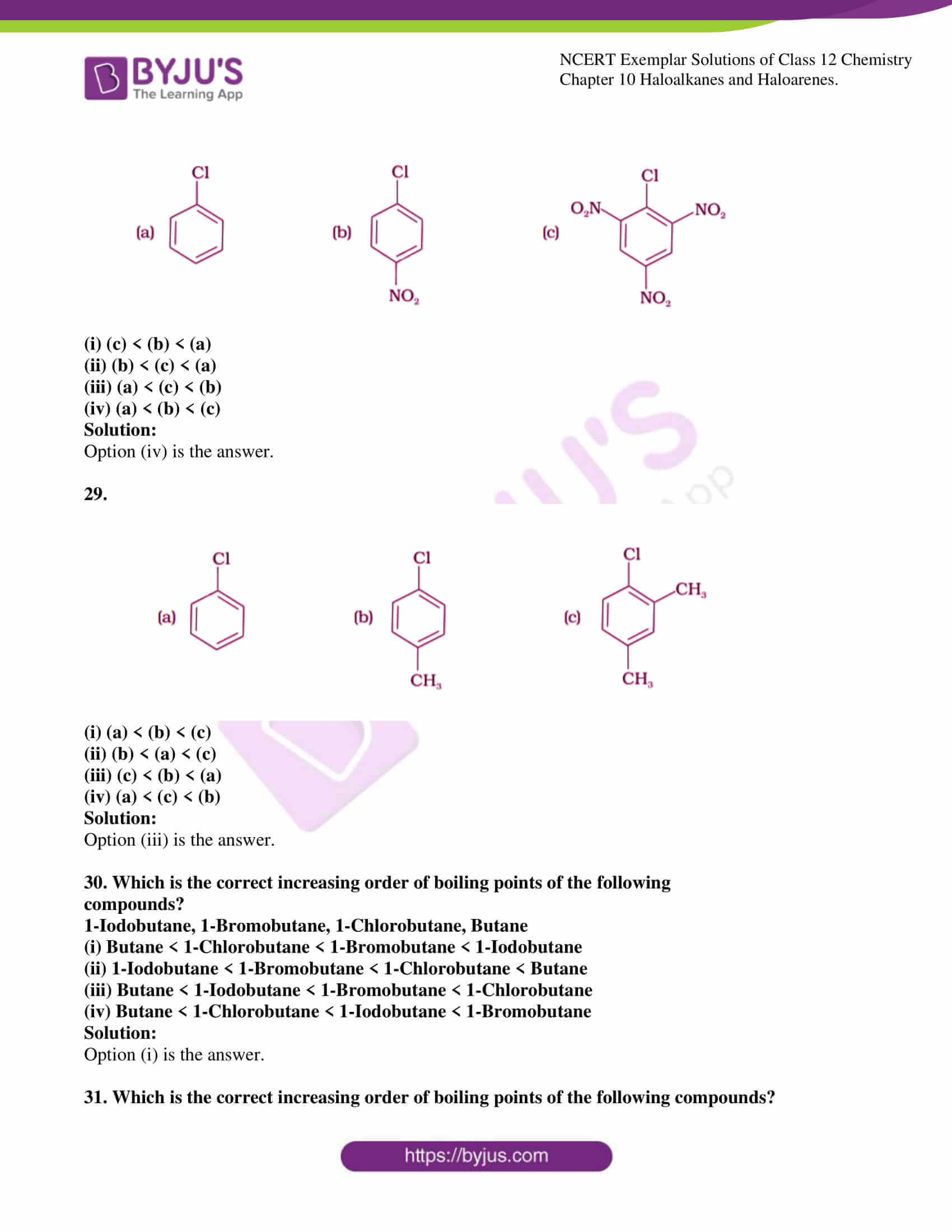 NCERT Exemplar Class 12 Chemistry Solutions Chapter 10 Haloalkanes NCERT Exemplar Class 12 Chemistry Solutions Chapter 10 Haloalkanes