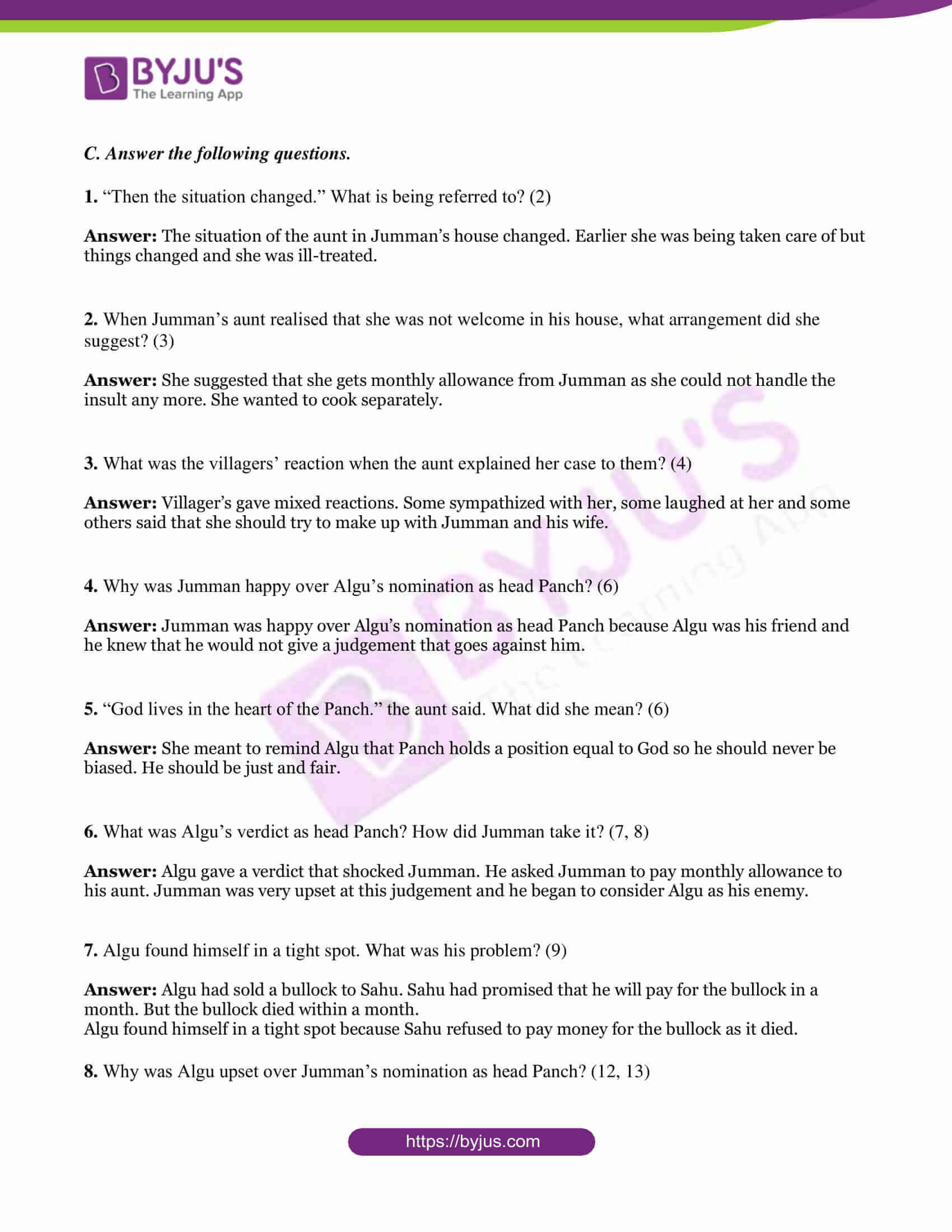 NCERT Solutions for Class 6 English Unit 7 Fair Play