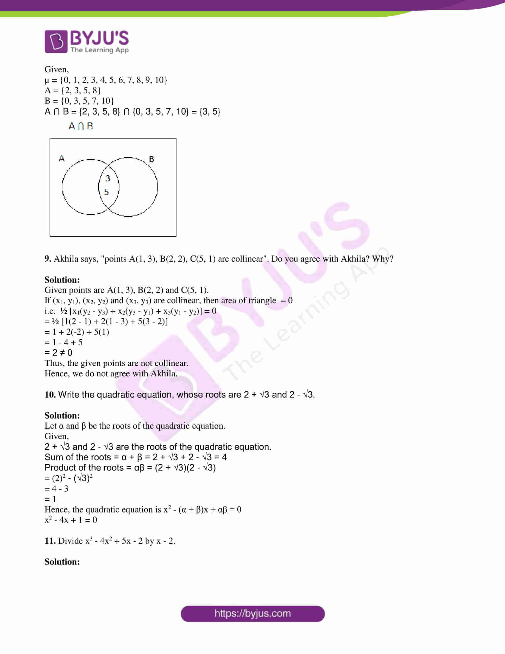 Telangana SSC Board 10th Maths 2019 Question Paper 1 With Solutions In PDF