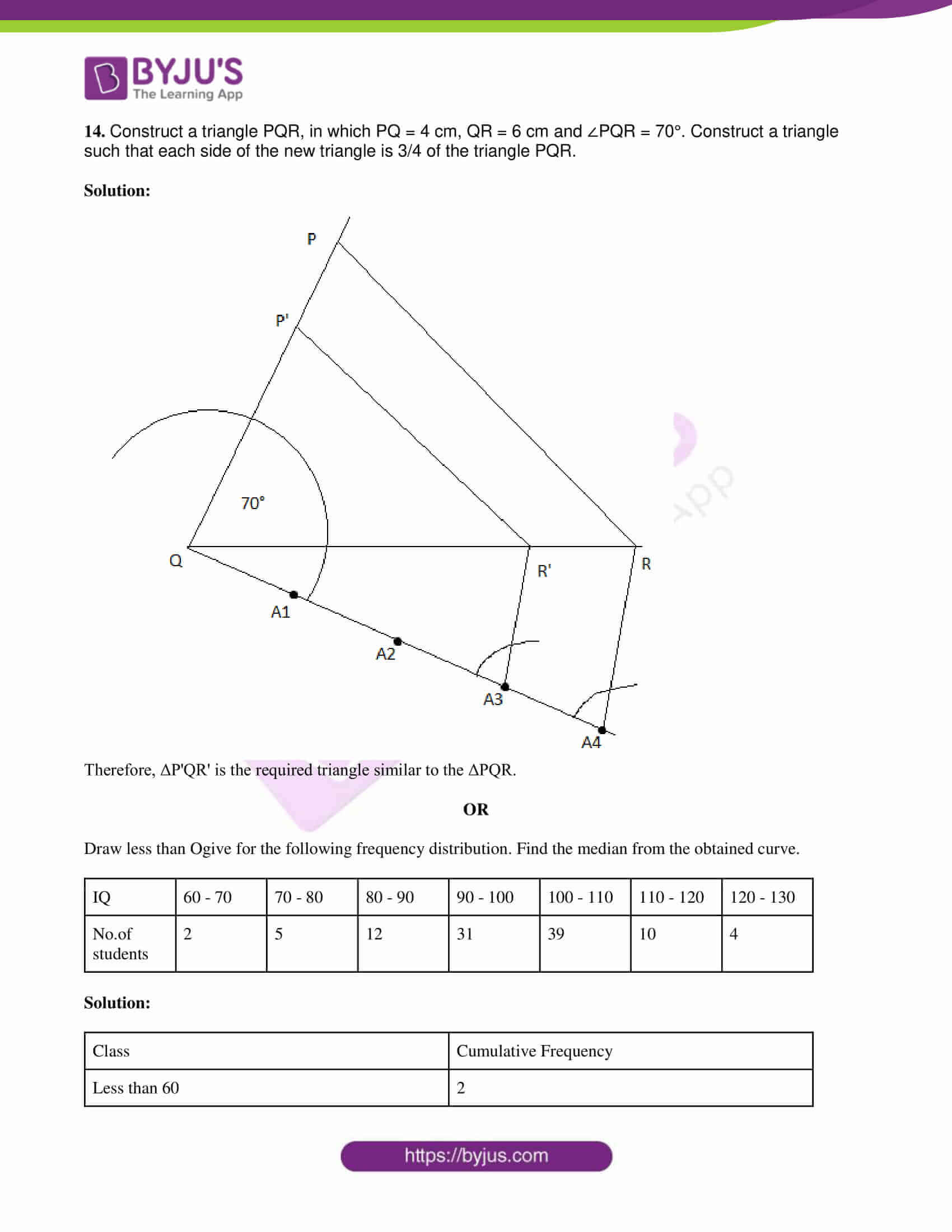 Telangana SSC Board 10th Maths 2019 Question Paper 2 With Solutions In PDF Telangana SSC Board 10th Maths 2019 Question Paper 2 With Solutions In PDF