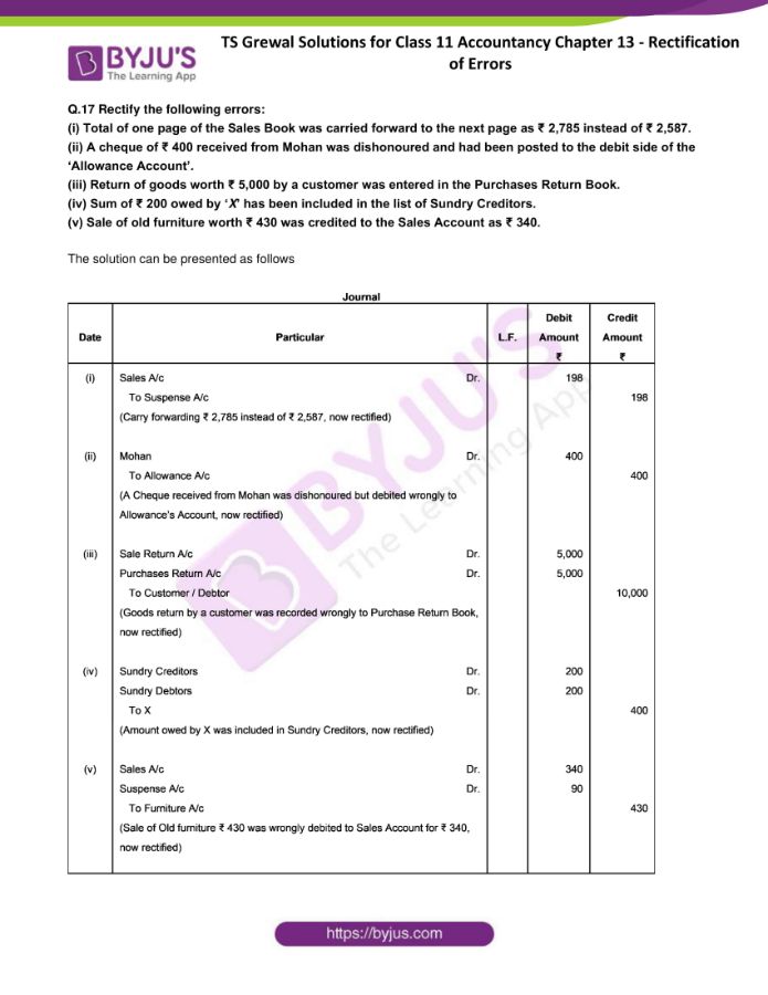 Cbse Class 11 Accountancy Ts Grewal Solutions 2022 Term 1 Term 2