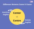 Center Vs Centre | Difference Between Center & Centre With Examples