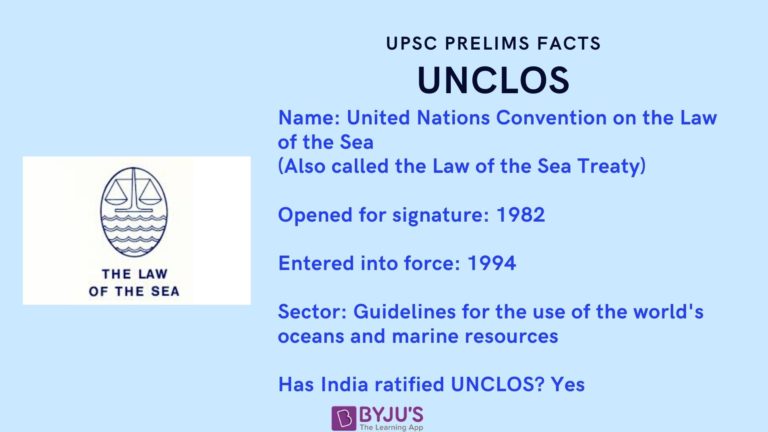 UNCLOS: UN’s Convention on Law of the Sea. UPSC Notes for International ...