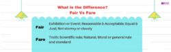 Fair Vs Fare | Difference Between Fair & Fare With Examples