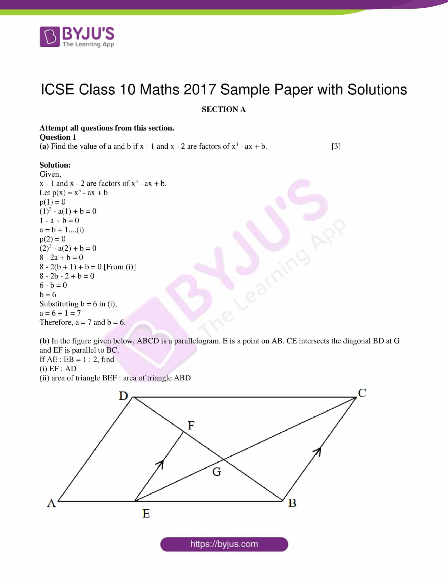 Exam Tips Top 10 Essential For Preparation Icse Class Maths Sample