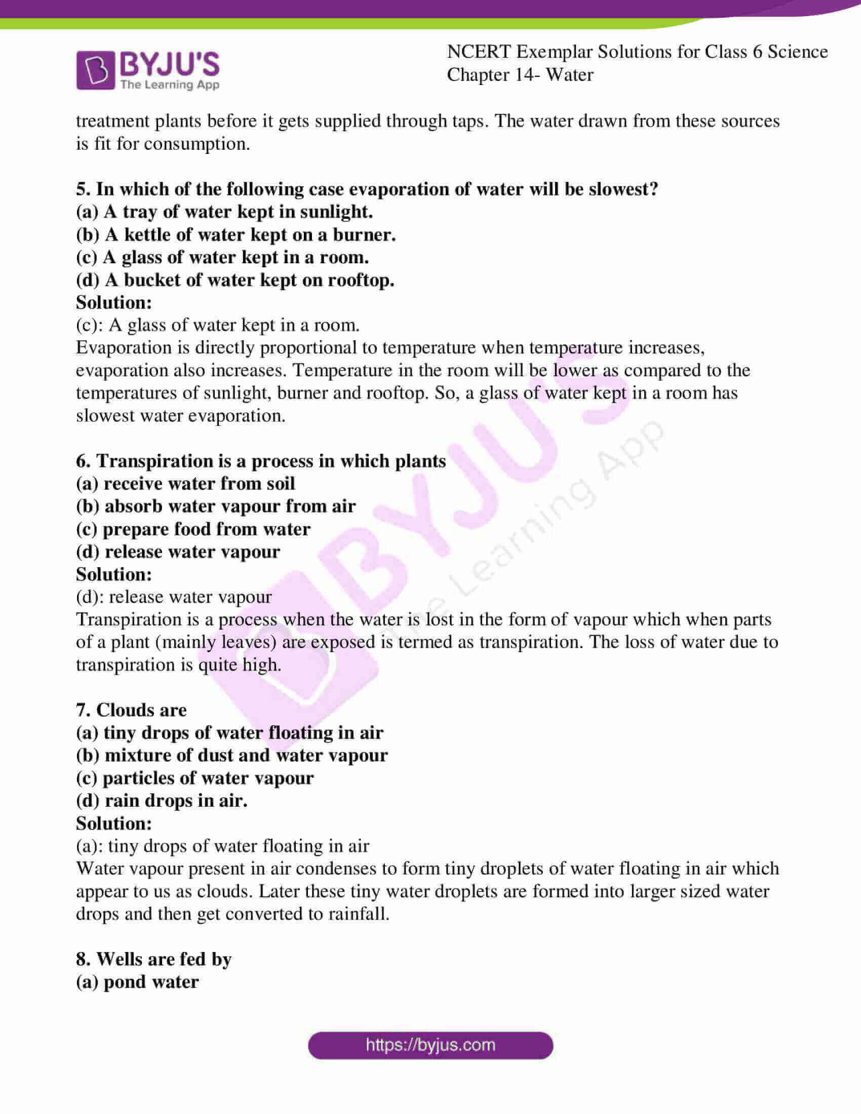 Access Free Pdf Of NCERT Exemplar Solutions For Class 6 Science Chapter Access Free Pdf Of NCERT Exemplar Solutions For Class 6 Science Chapter