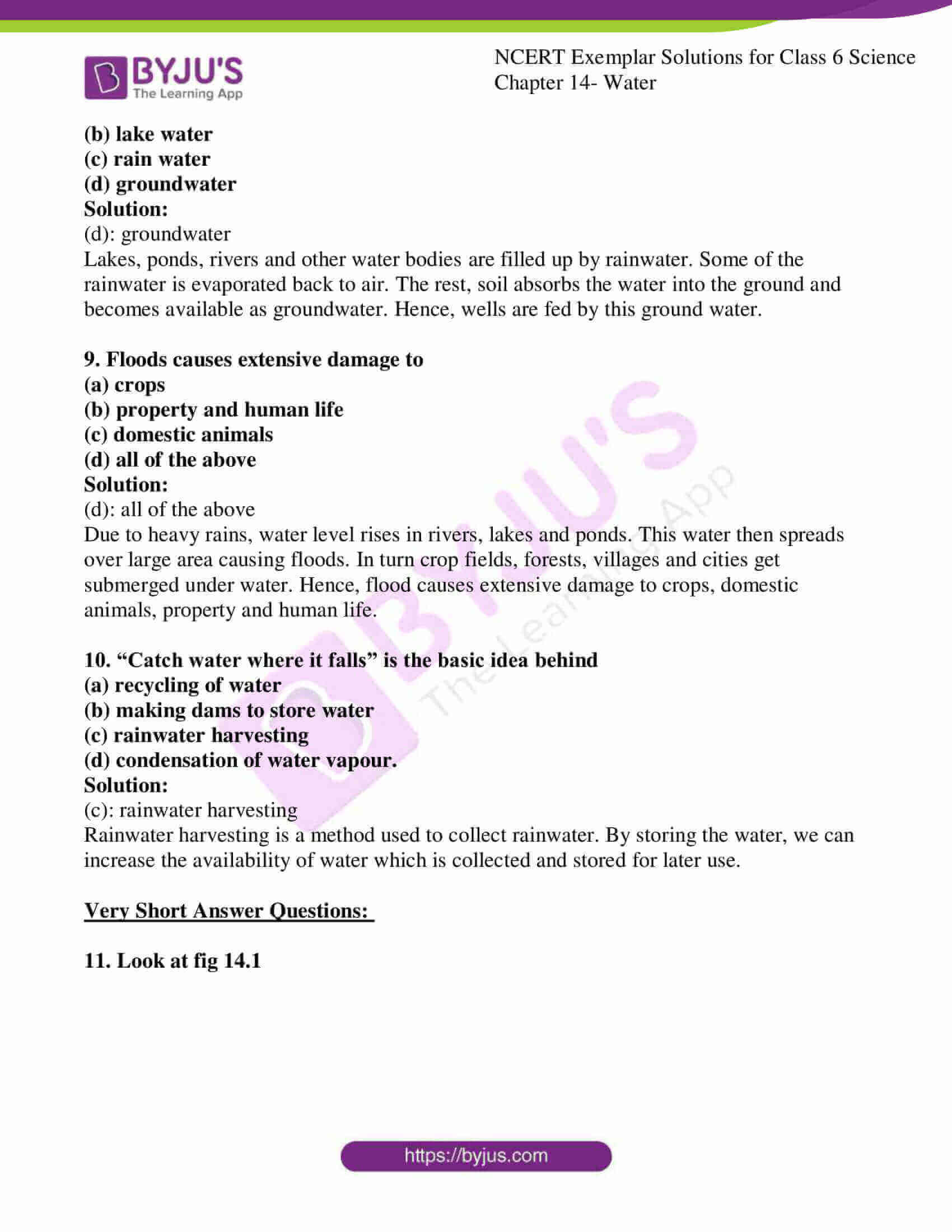 Access Free Pdf Of NCERT Exemplar Solutions For Class 6 Science Chapter Access Free Pdf Of NCERT Exemplar Solutions For Class 6 Science Chapter