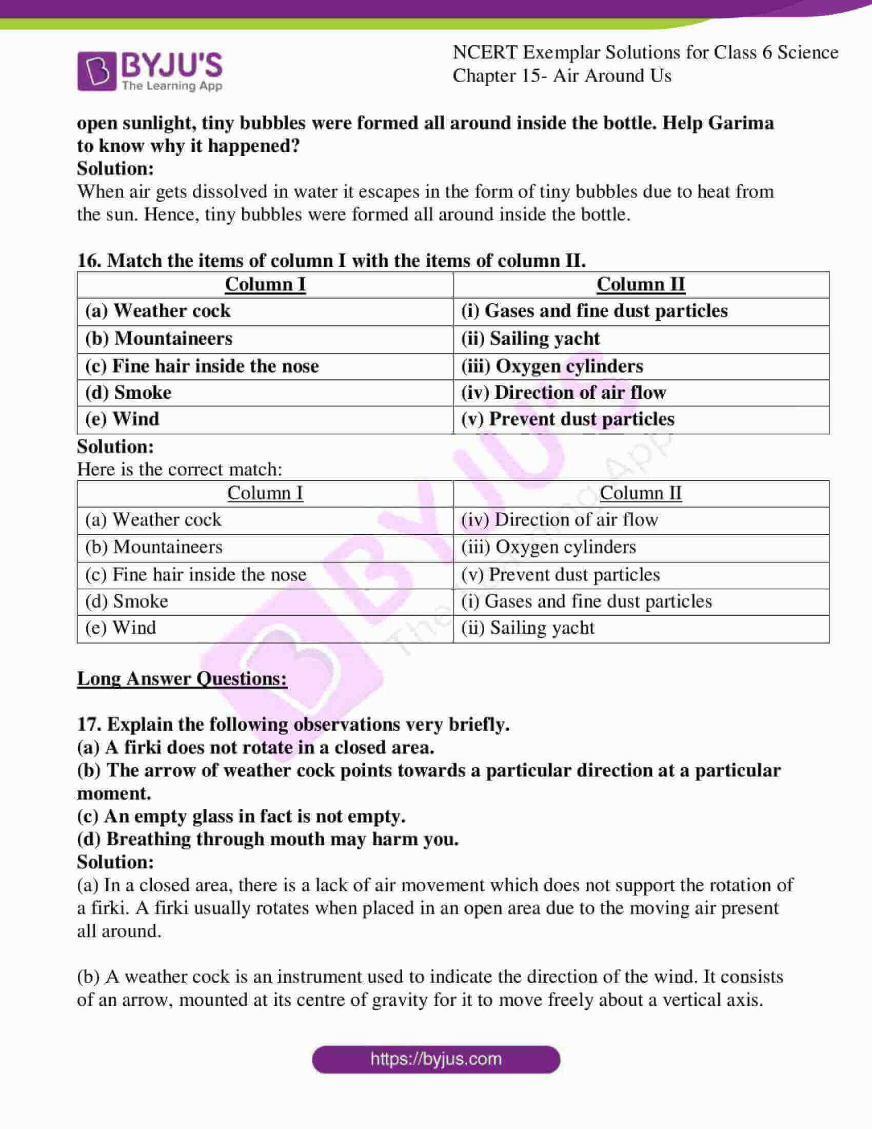 Download Free Pdf Of NCERT Exemplar Solutions For Class 6 Science