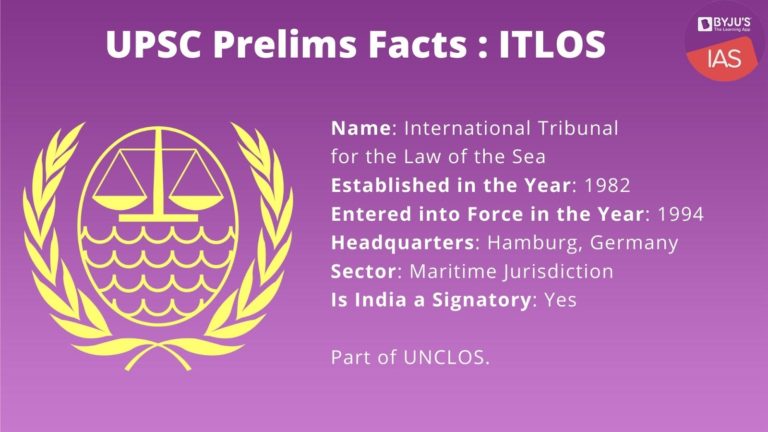 ITLOS: International Tribunal for the Law of the Sea of UNCLOS. UPSC ...