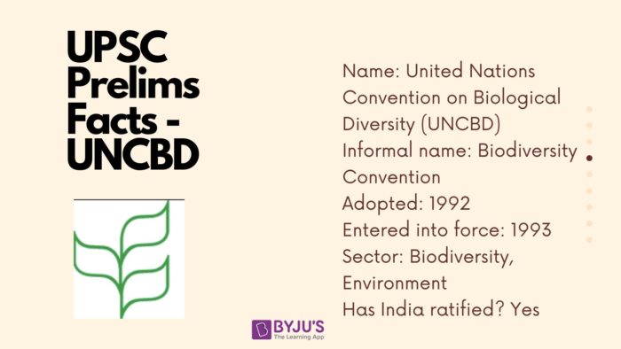 United Nations Convention on Biological Diversity (UNCBD) - UPSC ...
