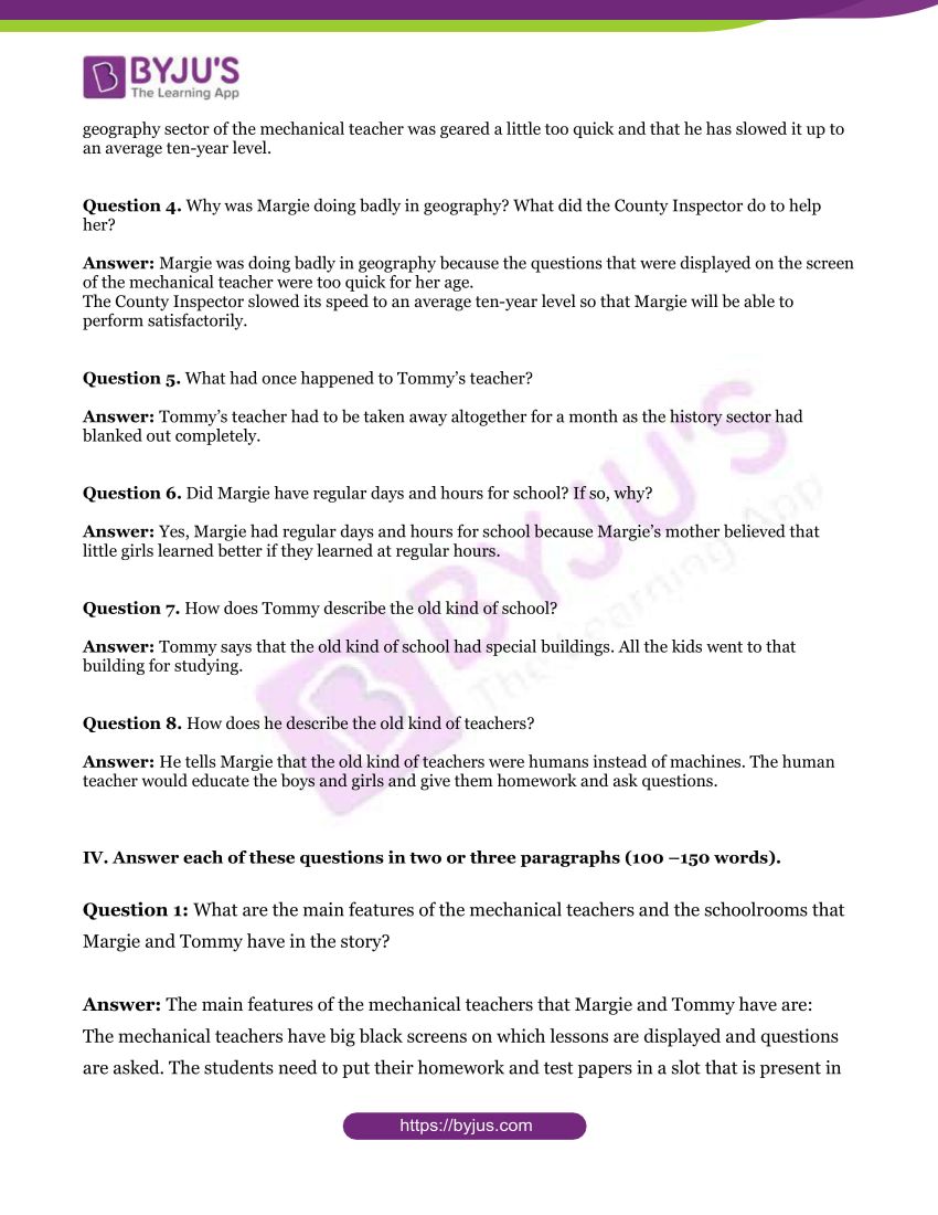 NCERT Solutions for Class 9 English Chapter 1 The Fun They Had and Poem ...