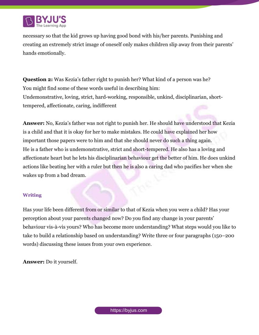 NCERT Solutions For Class 9 English Chapter 3 The Little Girl And Poem NCERT Solutions For Class 9 English Chapter 3 The Little Girl And Poem