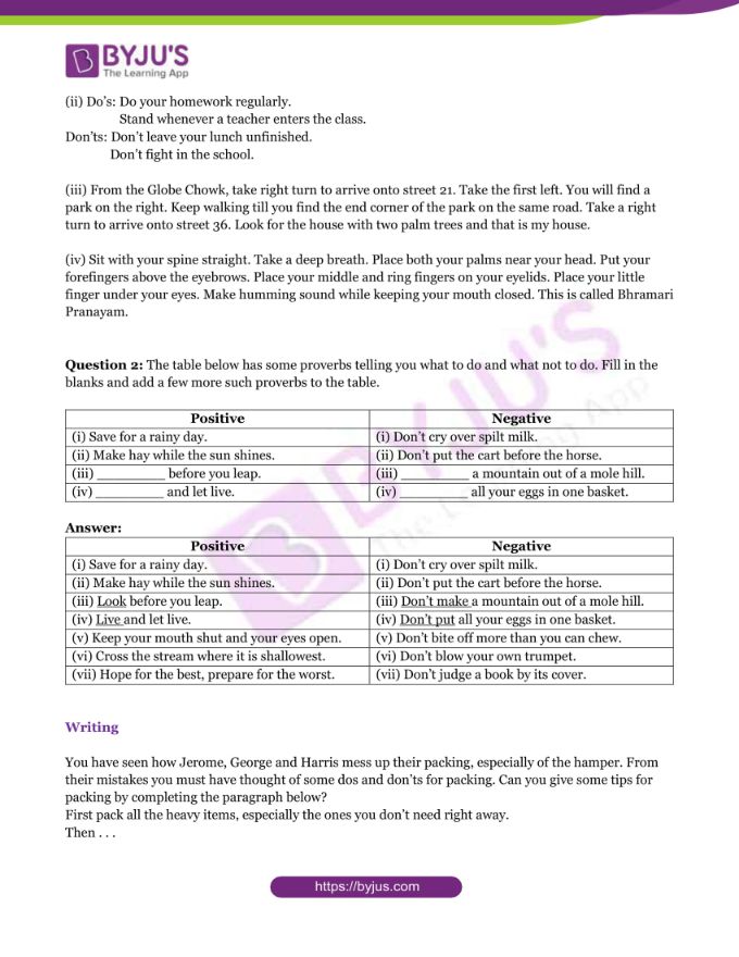 NCERT Solutions for Class 9 English Chapter 7 Packing and Poem The Duck ...