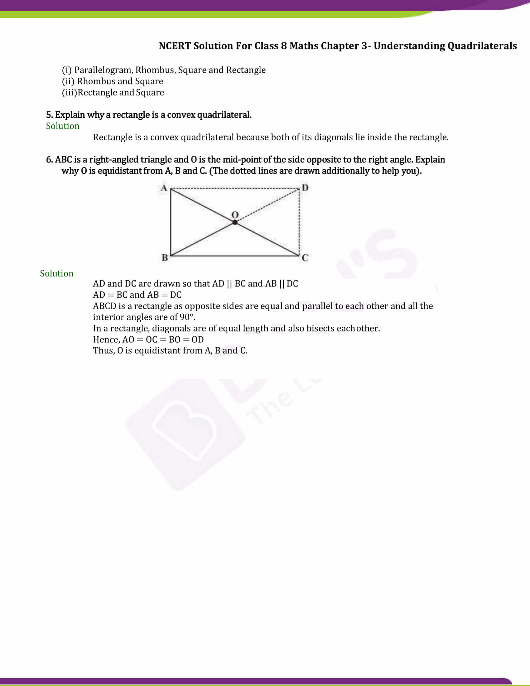 Ncert Solutions Class 8 Maths Chapter 3 Understanding Quadrilaterals