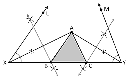 Construction of Triangles- Perimeter and Two Base Angles