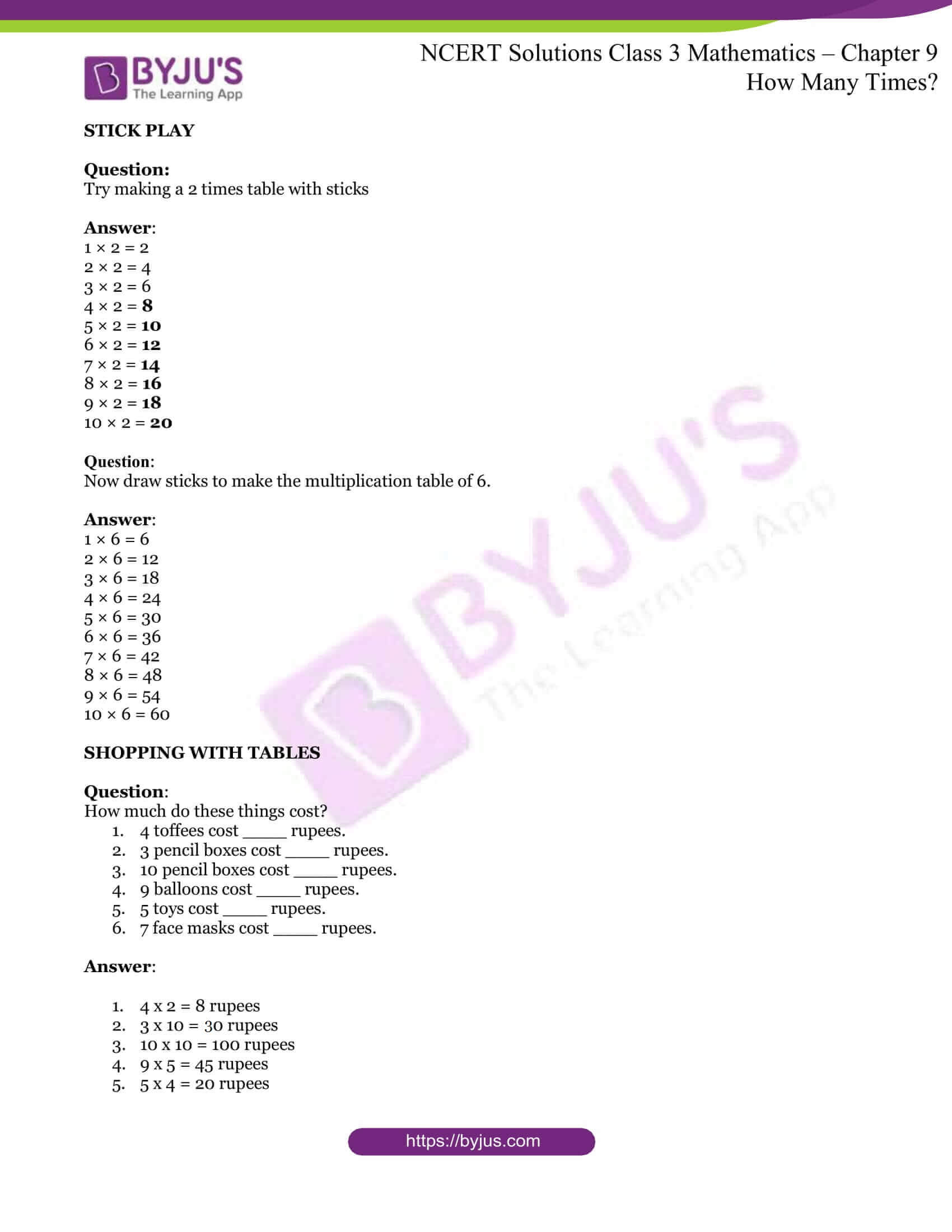 NCERT Solutions Class 3 Maths Chapter 9 How Many Times Download PDF ncert-solutions-class-3-maths-chapter-9-how-many-times-download-pdf