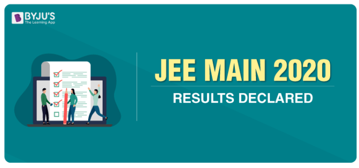 JEE Main 2020 Results Announced For (BE/B.Tech) Papers - Download Link
