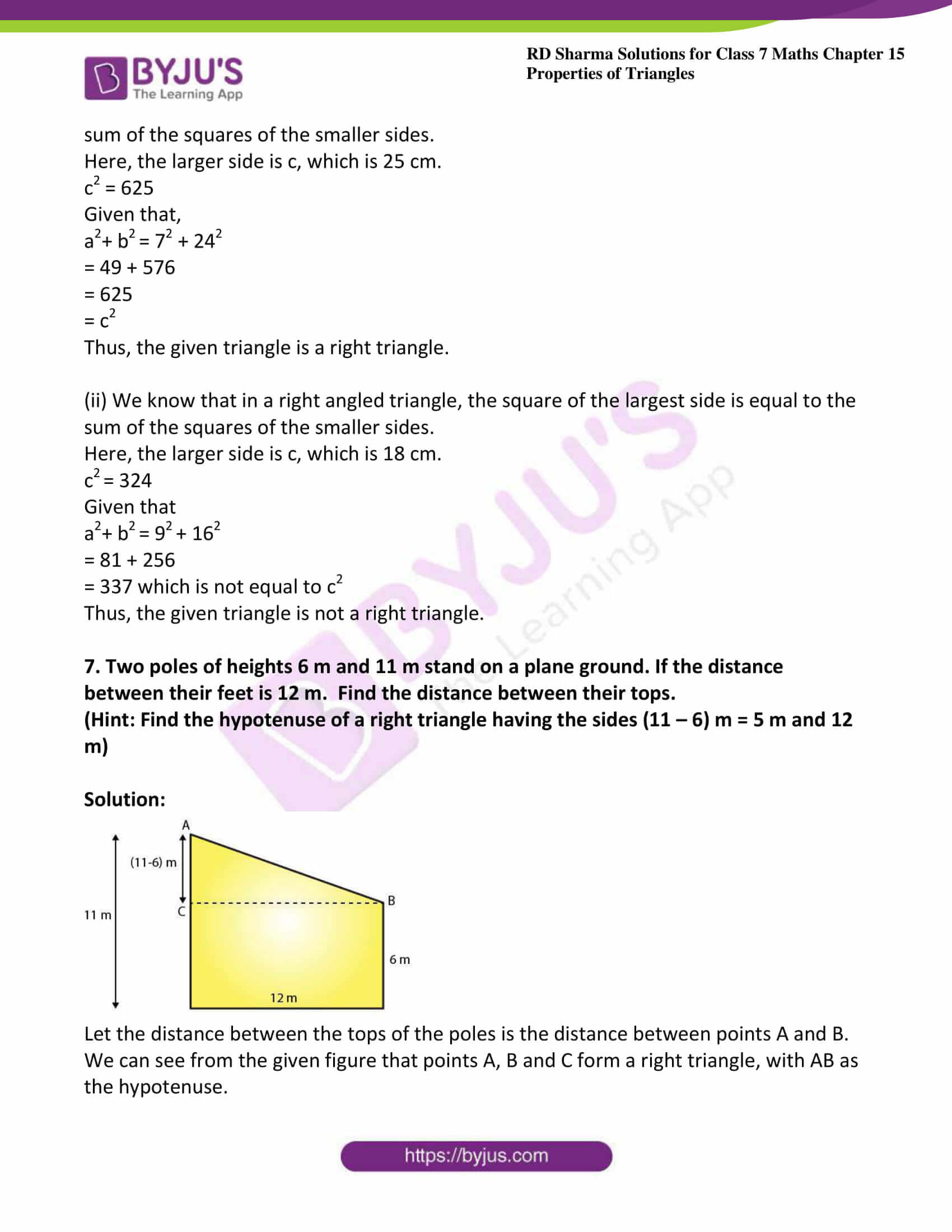 RD Sharma Solutions For Class 7 Maths Chapter 15 Properties Of