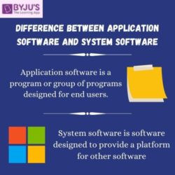 Difference Between Applications Software and System Software