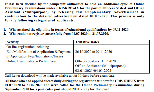 IBPS RRB Apply Online 2020 - Online Registration Re-Opened