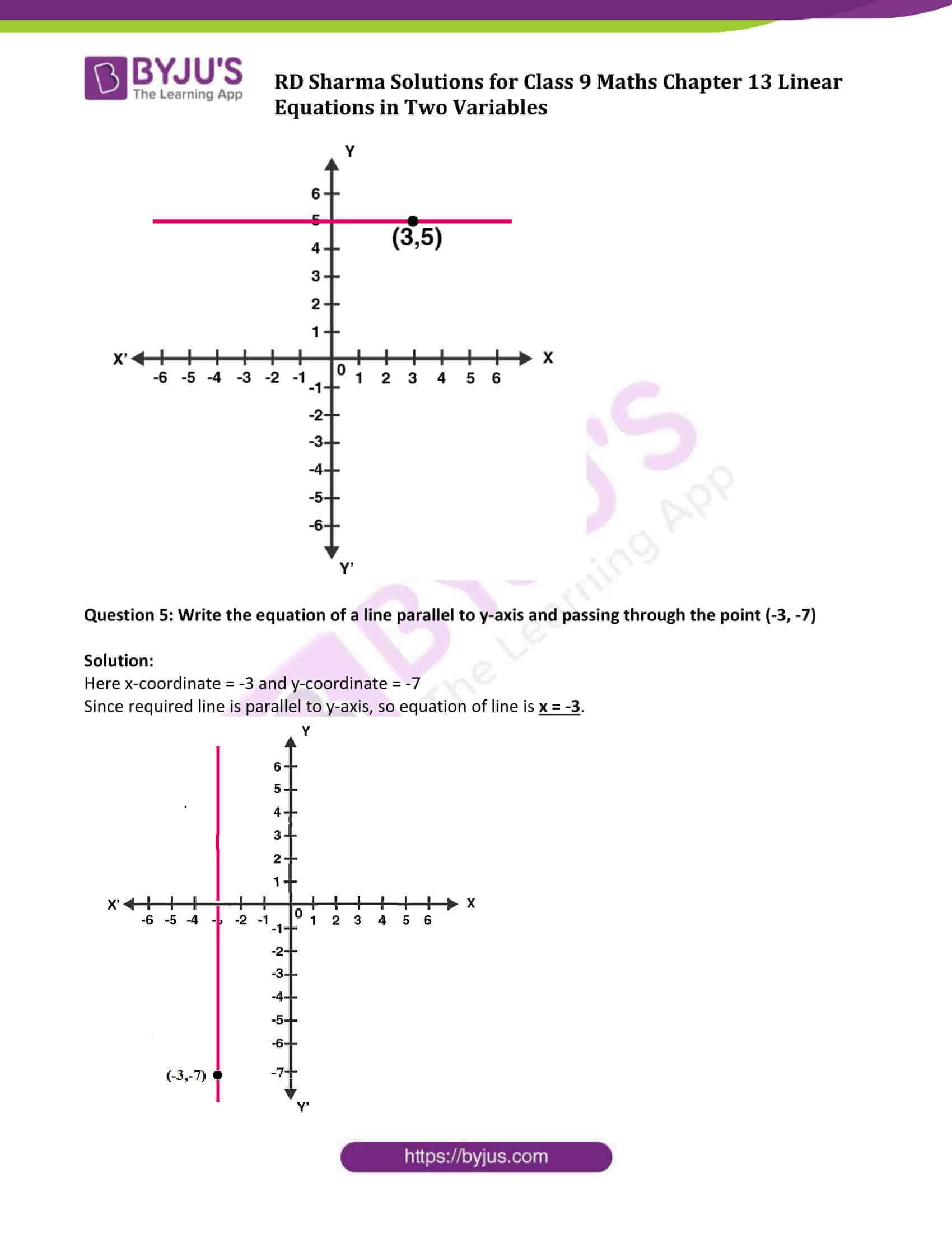 RD Sharma Solutions Class 9 Maths Exercise VSAQs Chapter 13 Linear 