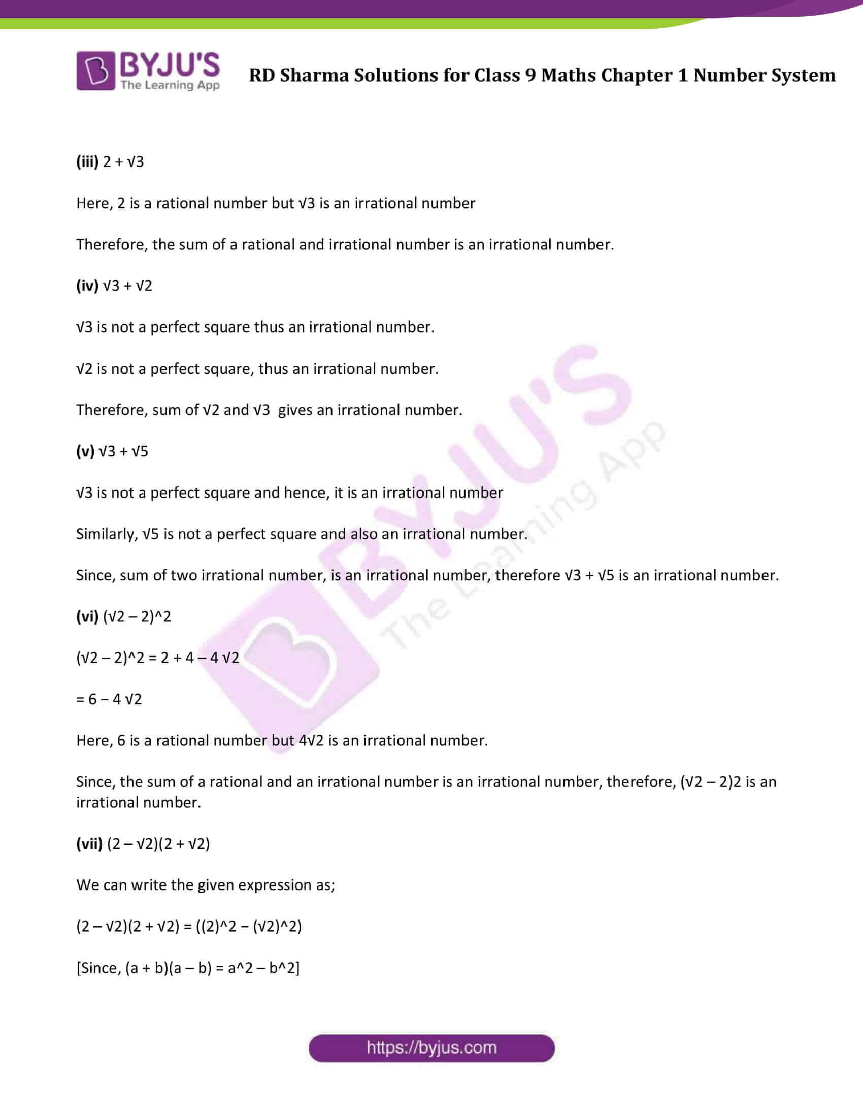 RD Sharma Class 9 Chapter 1 Number System Updated For 2023 2024