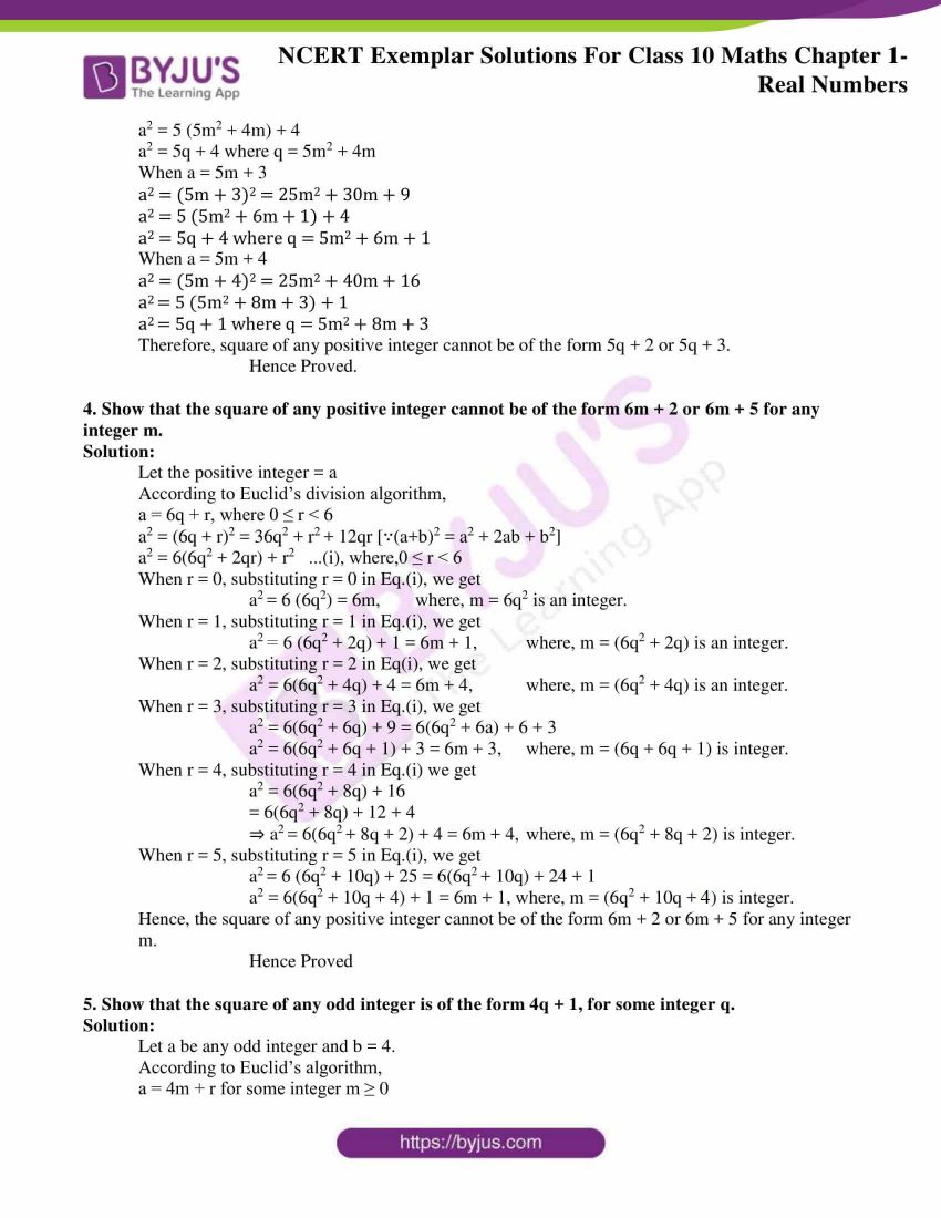 NCERT Exemplar Class 10 Maths Solutions Chapter 1 Free PDF 