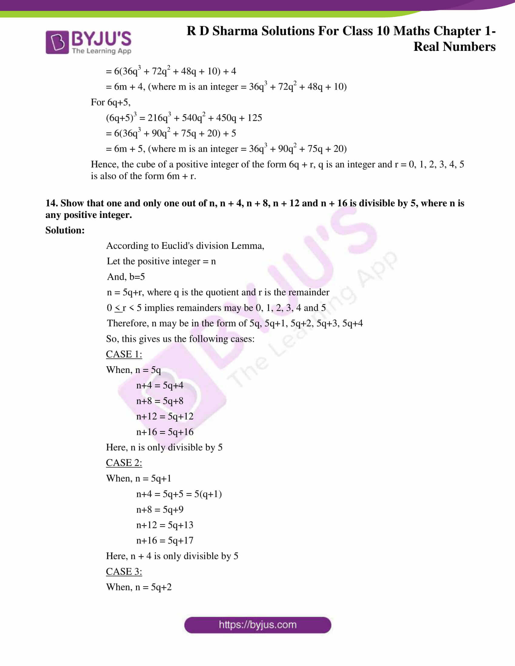 RD Sharma Solutions For Class 10 Maths Chapter 1 Real Numbers