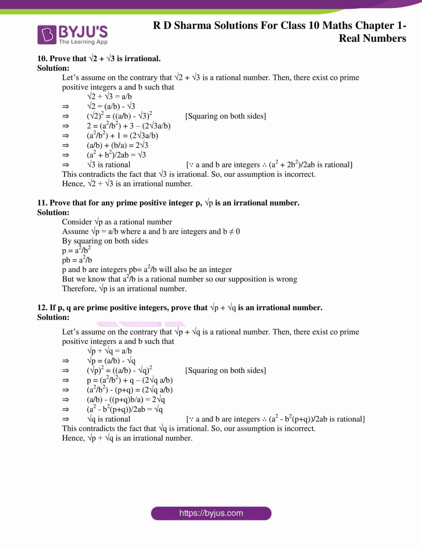 RD Sharma Solutions For Class 10 Chapter 1 Real Numbers Exercise 1 5