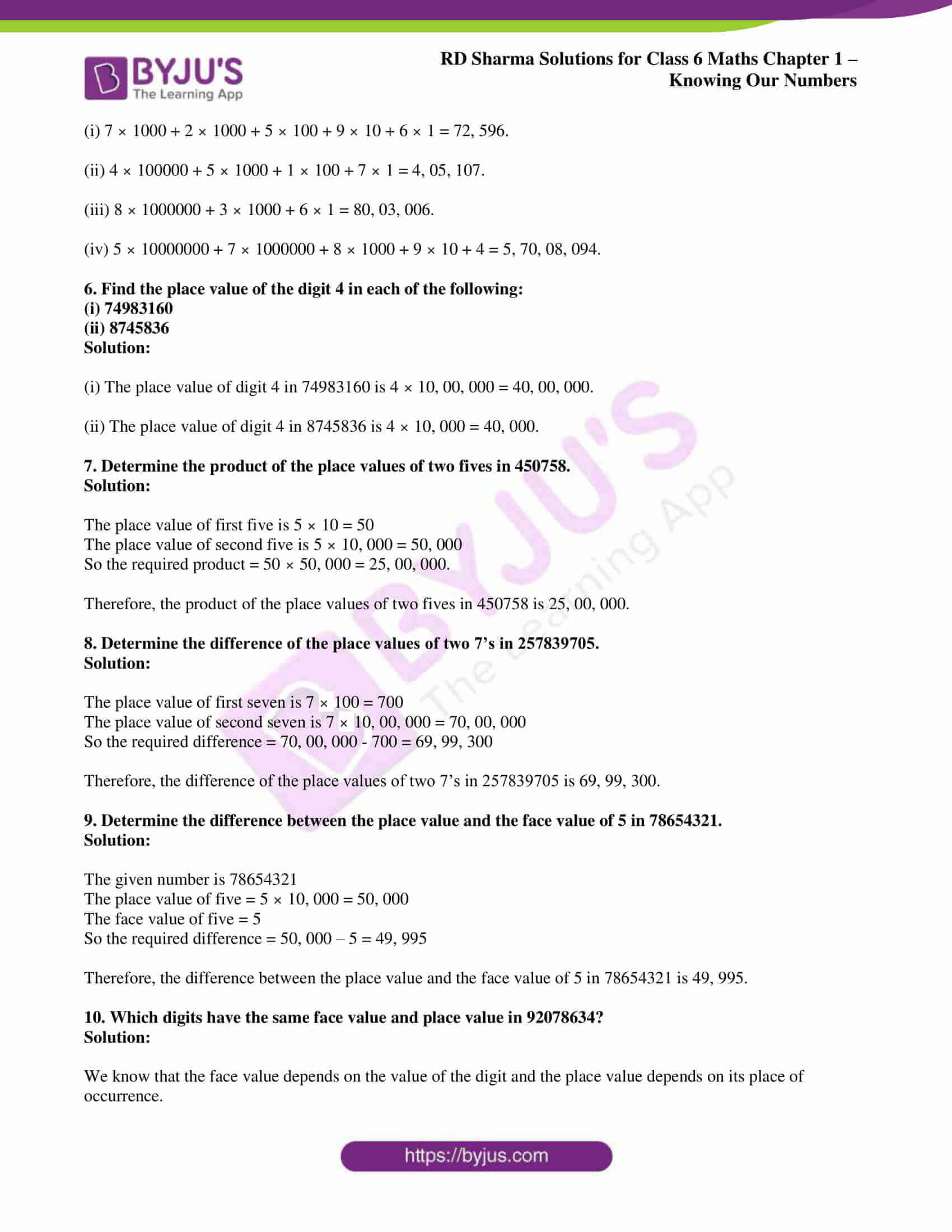 Ncert Solutions Of Class 10th Maths Chapter 8 Guide Class 6 Maths 