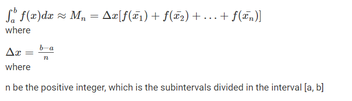 What Is The Midpoint Rule Formula What Is The Midpoint Rule Formula