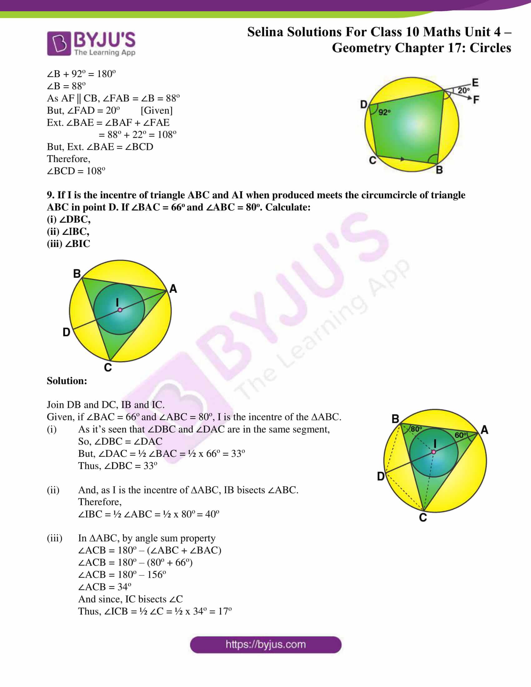 Selina Solutions Concise Mathematics Class 10 Chapter 17 Circles Grab Selina Solutions Concise Mathematics Class 10 Chapter 17 Circles Grab