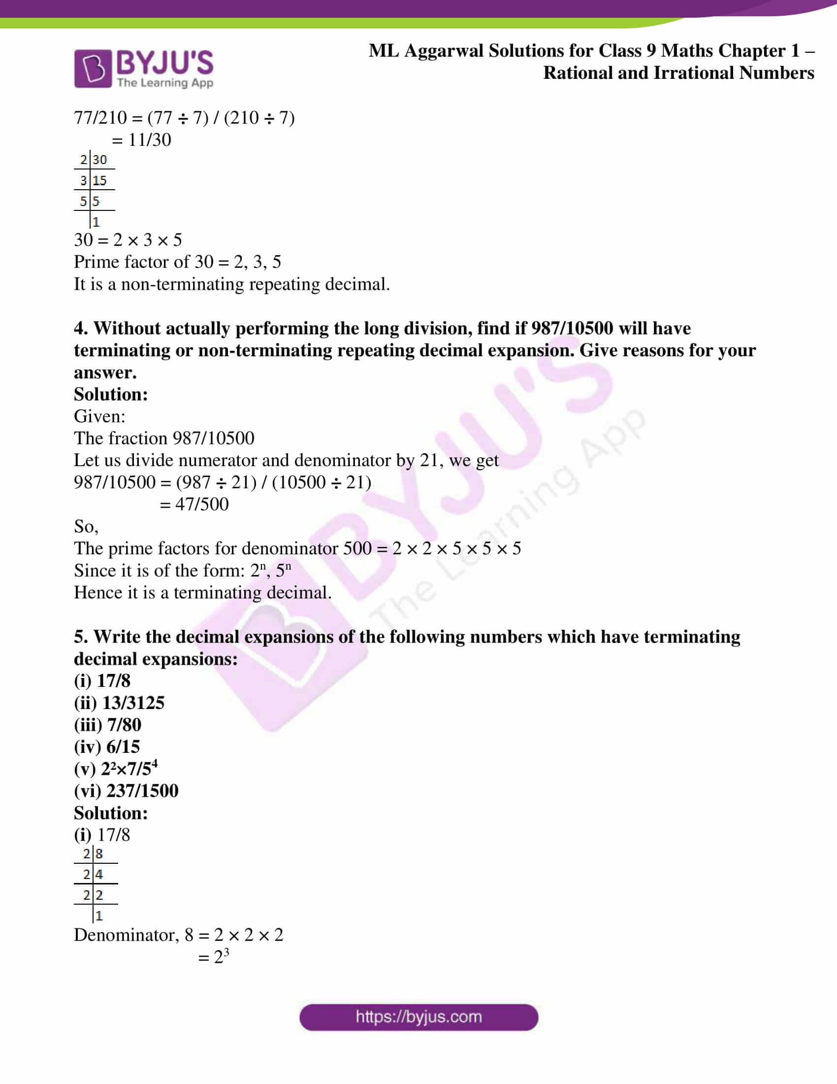 ML Aggarwal Solutions For Class 9 Chapter 1 Rational And Irrational 