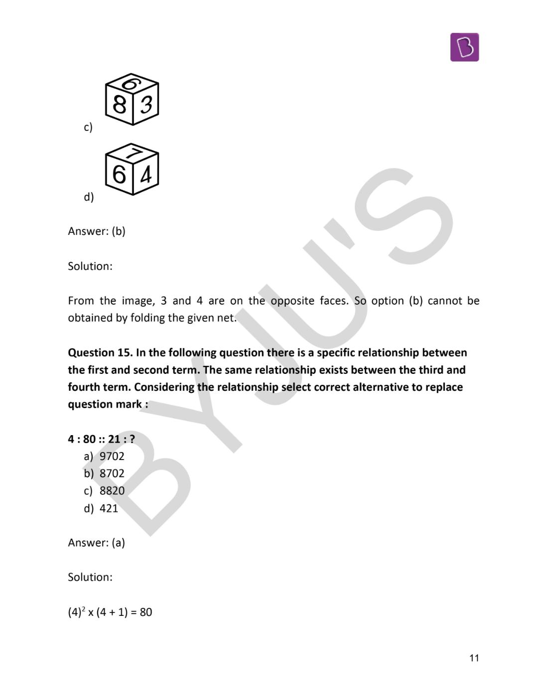 Maharashtra 2020-21 NTSE Stage 1 Answer Key & Question Paper With Solutions
