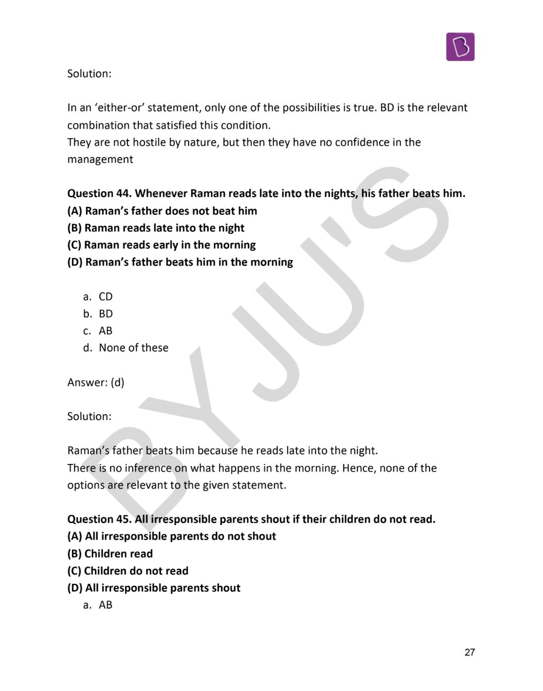 Haryana 2020-21 NTSE Stage 1 Answer Key & Question Paper With Solutions