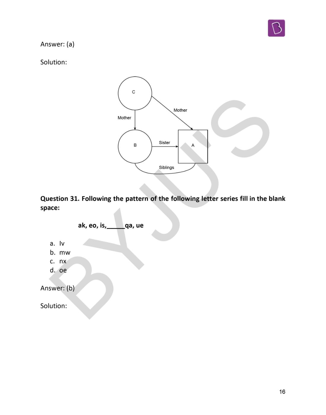 Jharkhand 2020-21 NTSE Stage 1 Answer Key & Question Paper With Solutions