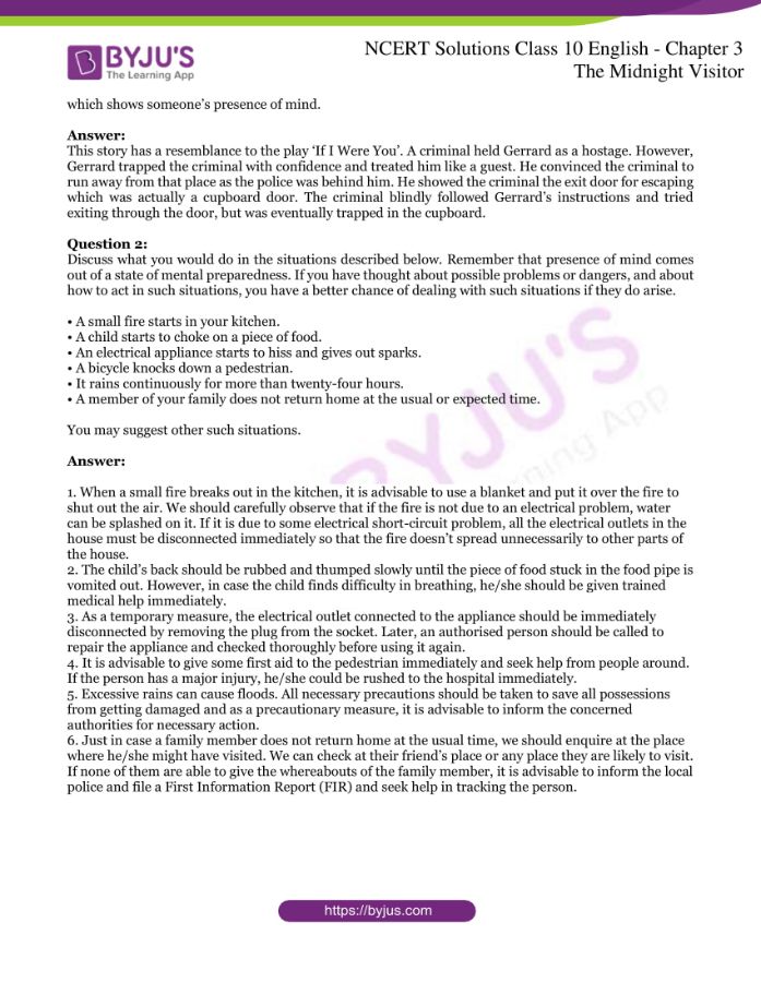 NCERT Solutions For Class 10 English Supplementary Chapter 3 Download NCERT Solutions For Class 10 English Supplementary Chapter 3 Download