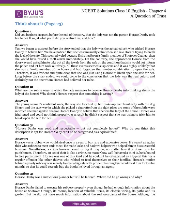 Ncert Solutions Class 10 English Supplementary Chapter 4 2 Ncert Solutions Class 10 English Supplementary Chapter 4 2