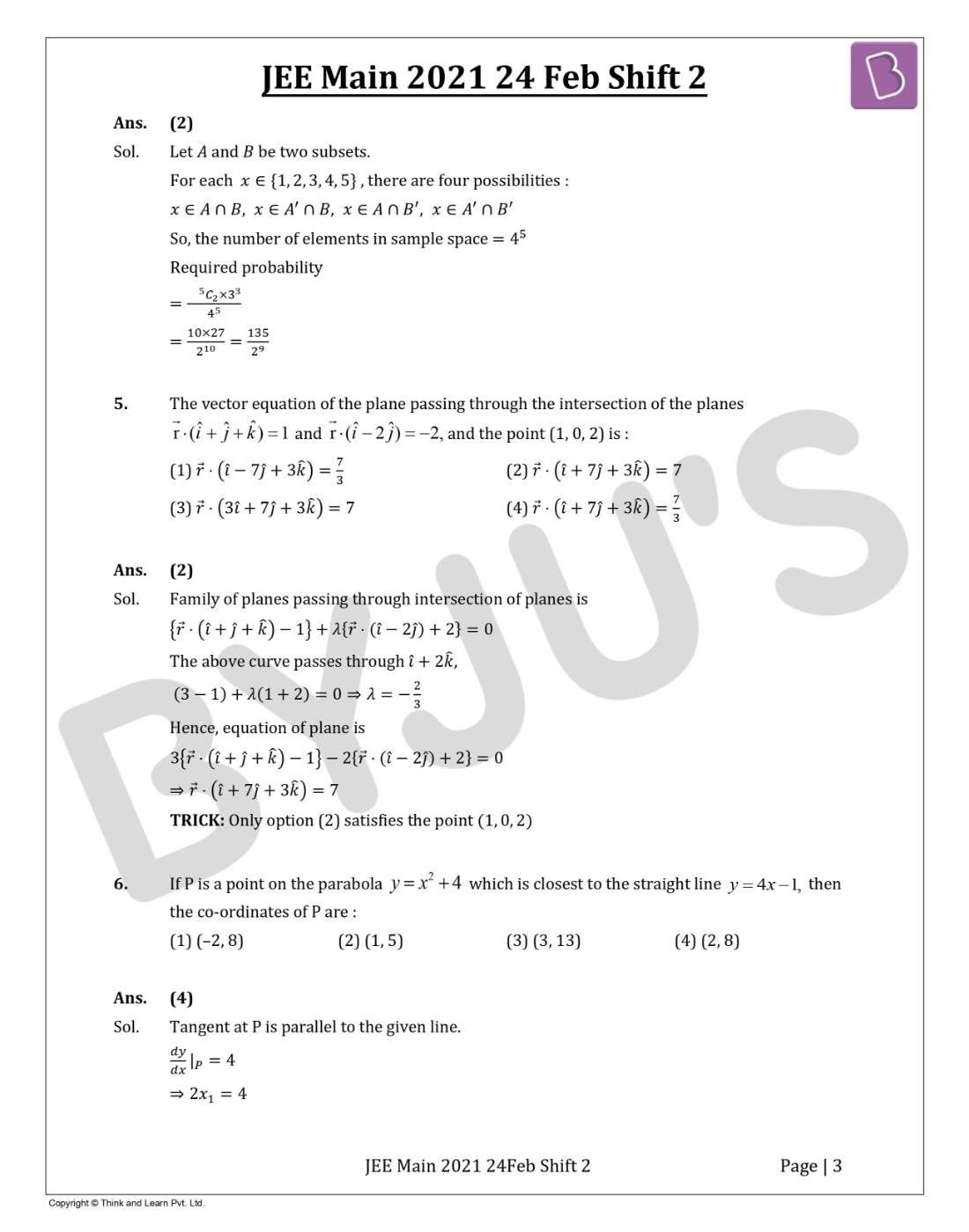 Jee Main 2021 Question Paper With Solutions Pdfs And Videos Www vrogue co