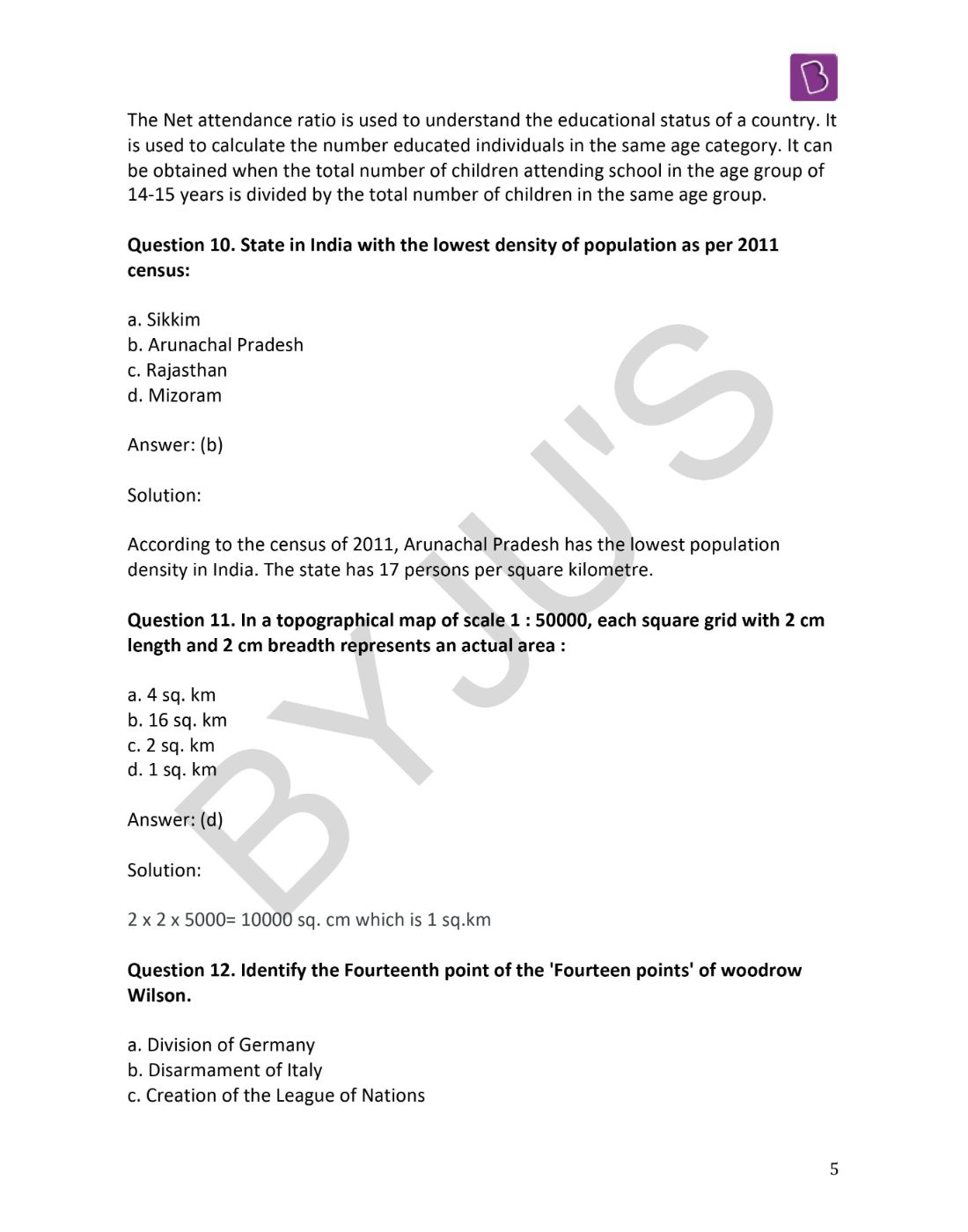 Kerala 2020-21 NTSE Stage 1 Answer Key & Question Paper With Solutions